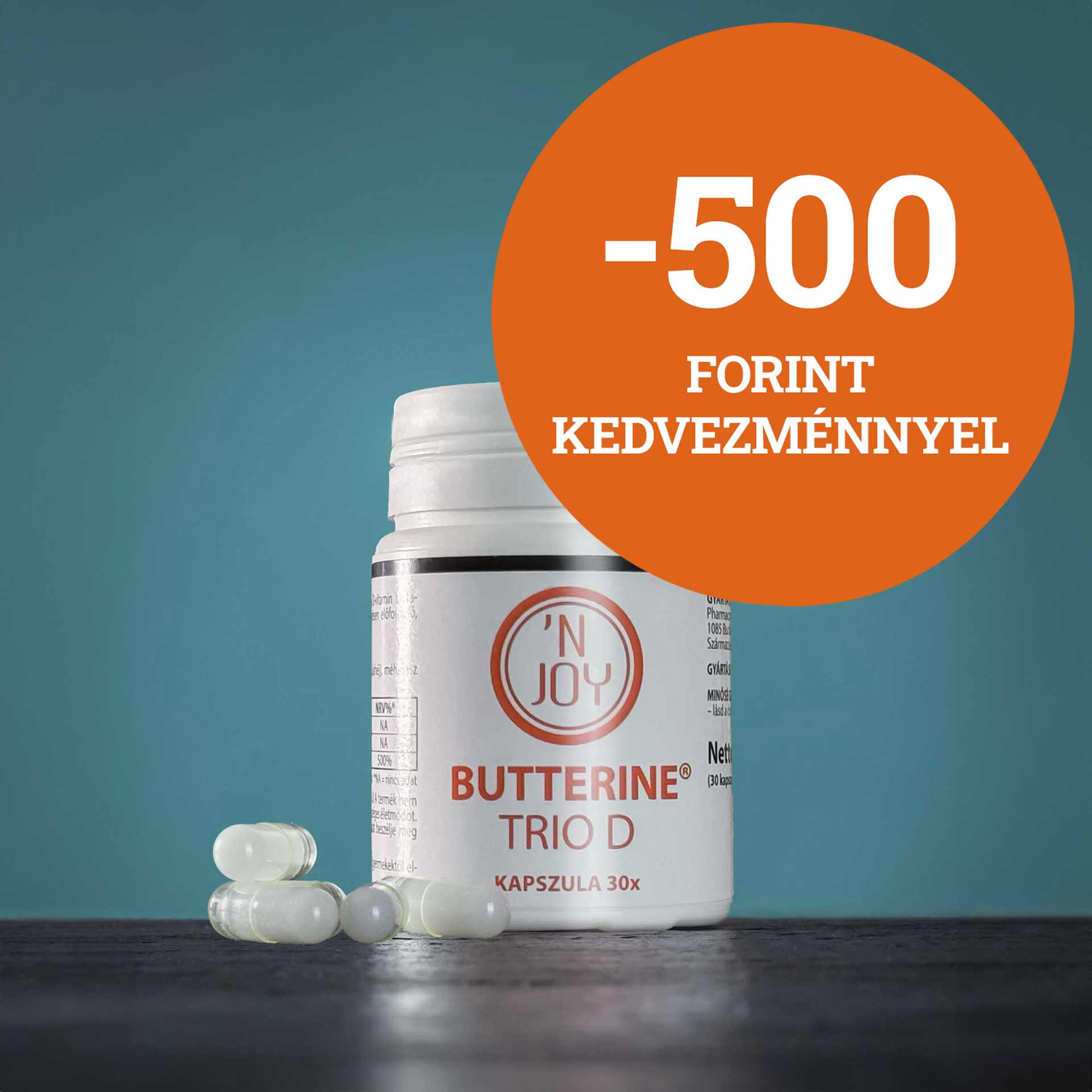 BUTTERINE® TRIO D kapszula 30x vajsav (butirát) és D-vitamin pótlásra ...
